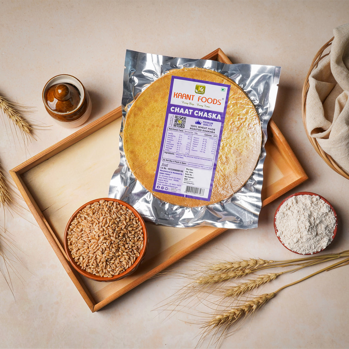 Chaat Chaska Khakhra 200g. – Kaant Foods